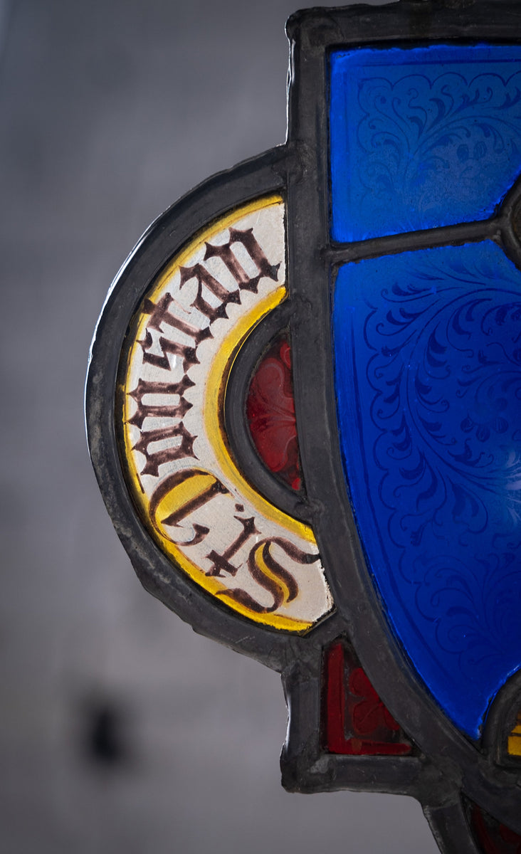 pair-19thc-stained-glass-church-panels-from-st-dunstan-st-catherines ...