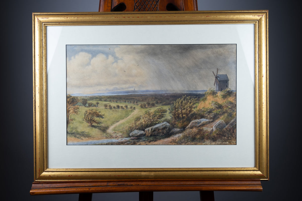 Stephen Wakefield (1894), Large Country Landscape With Windmill/Estuary ...